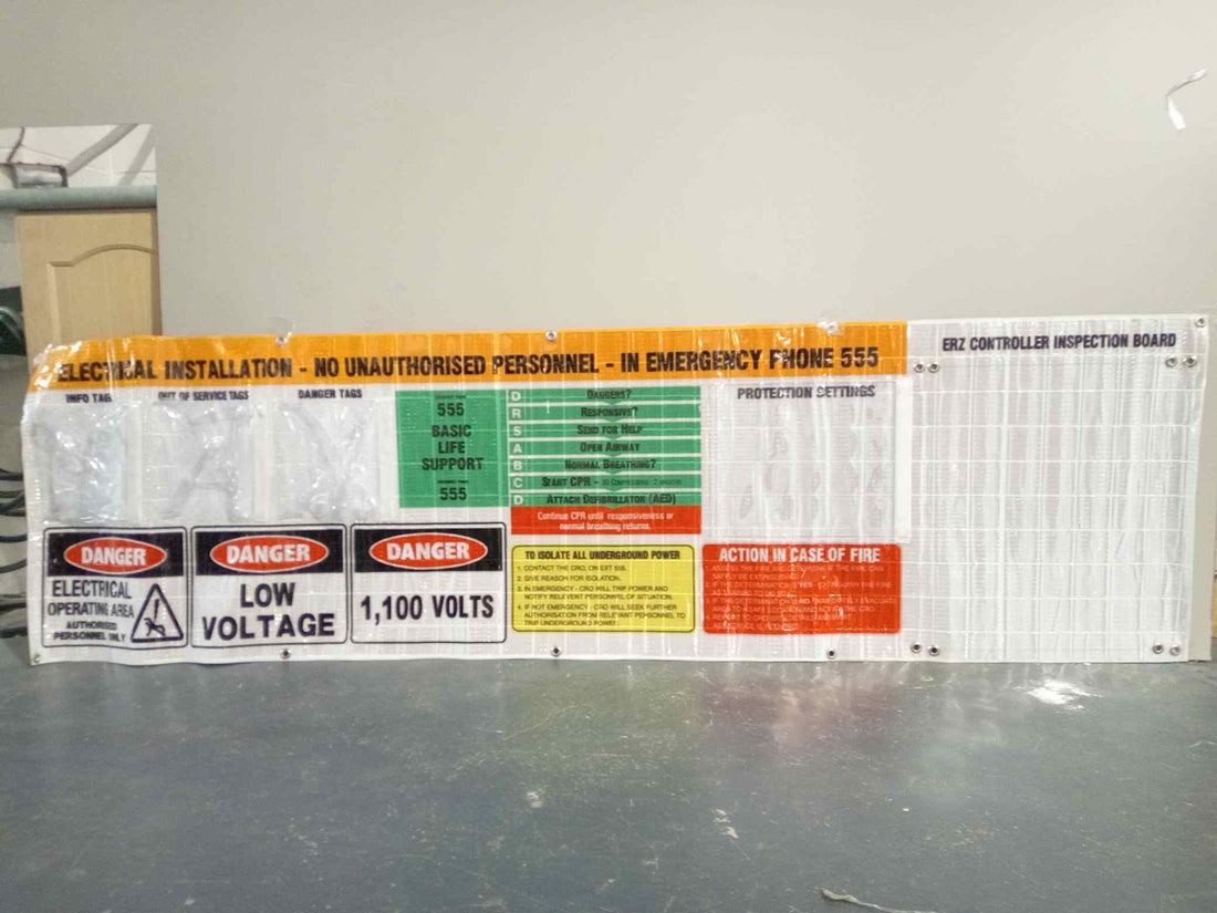 1,100 Low Voltage Electrical Roll-Up DCB Banner (3 Metre) | Class 1W ...