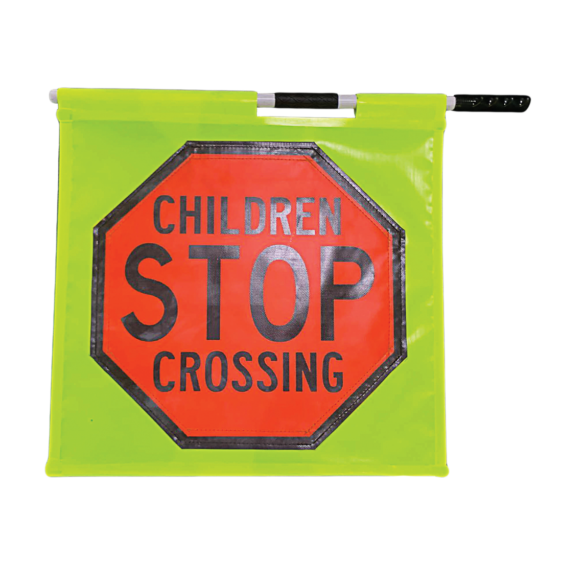 MR-RP-9 Children STOP Crossing Banner WA Fluoro School Crossing Sign ...