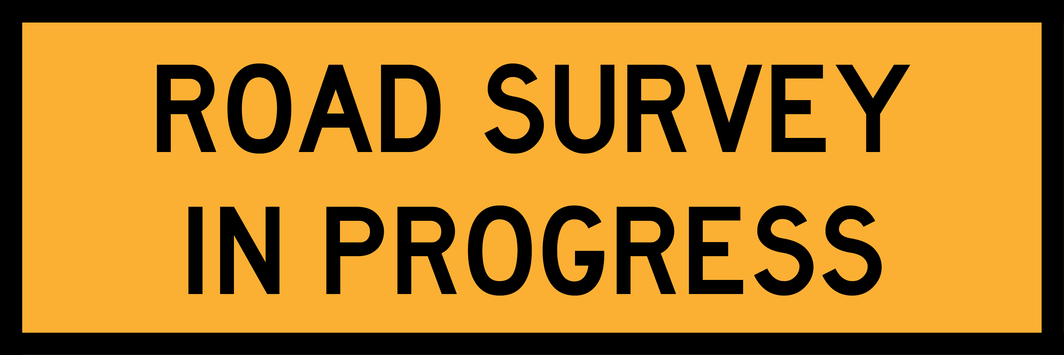 Road Survey In Progress (TC1291) Sign | Global Safety Industries ...