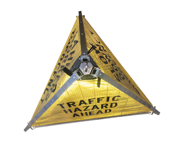 Tri Stand Markers Roll-Up Signs | Three-Sided Reflective Safety Sign ...