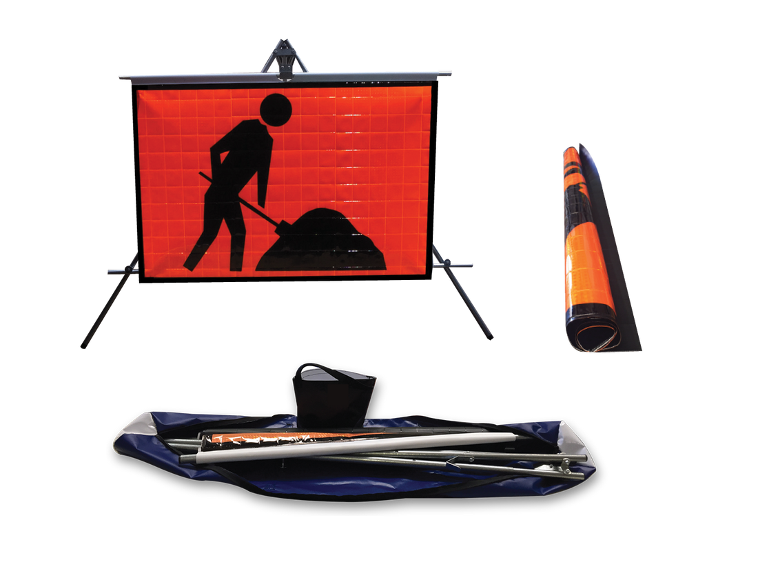Triflex Stand & Sign Kit – Portable Traffic Sign System | Global Safety ...